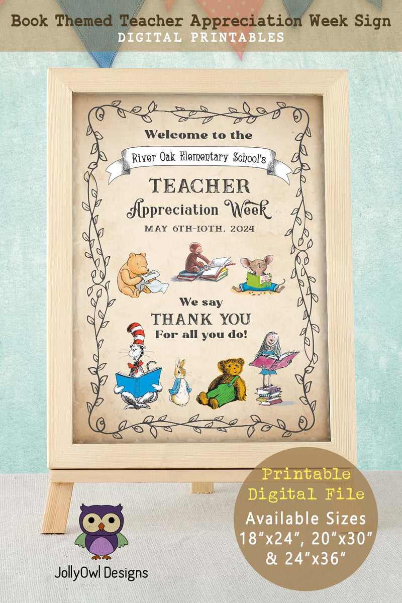 Classic Storybook - Book Themed Teacher and Staff Appreciation Week We ...