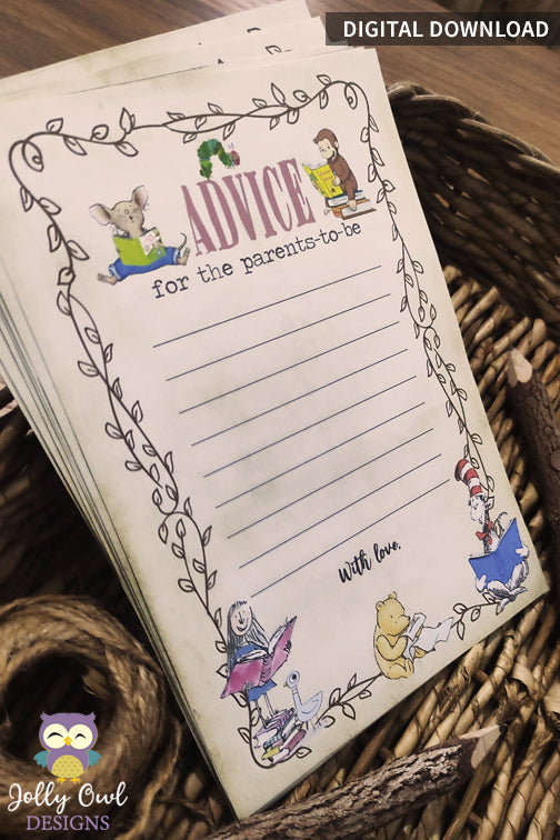 Storybook Book Themed Baby Shower - Advice for Parents or Mom To Be ...