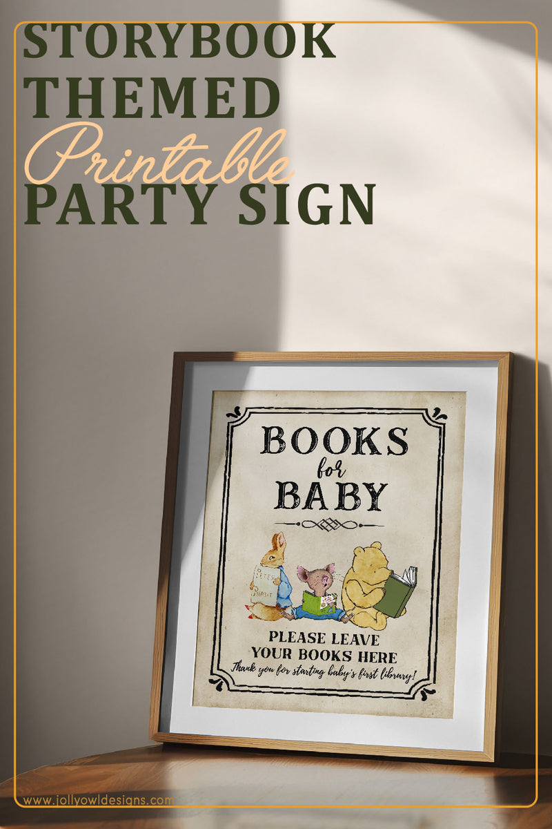 Classic Storybook Themed Baby Shower or Birthday Party - Books for Bab ...