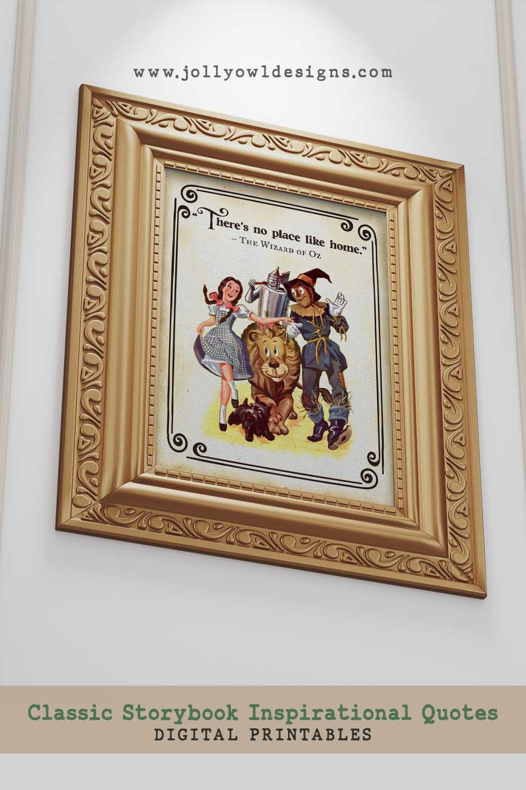 Storybook Book Themed Inspirational Quotes Sign from Classic Children ...