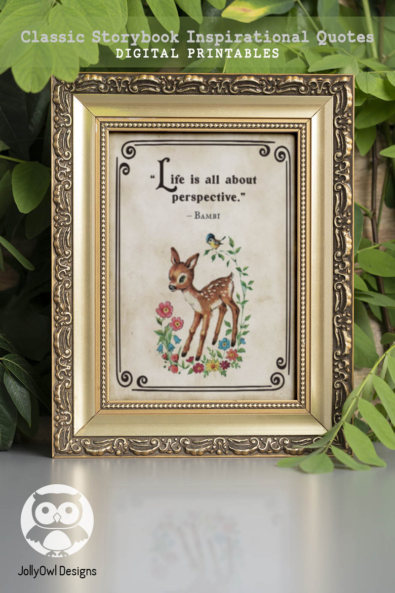 Storybook Book Themed Inspirational Quotes Sign from Classic Children ...