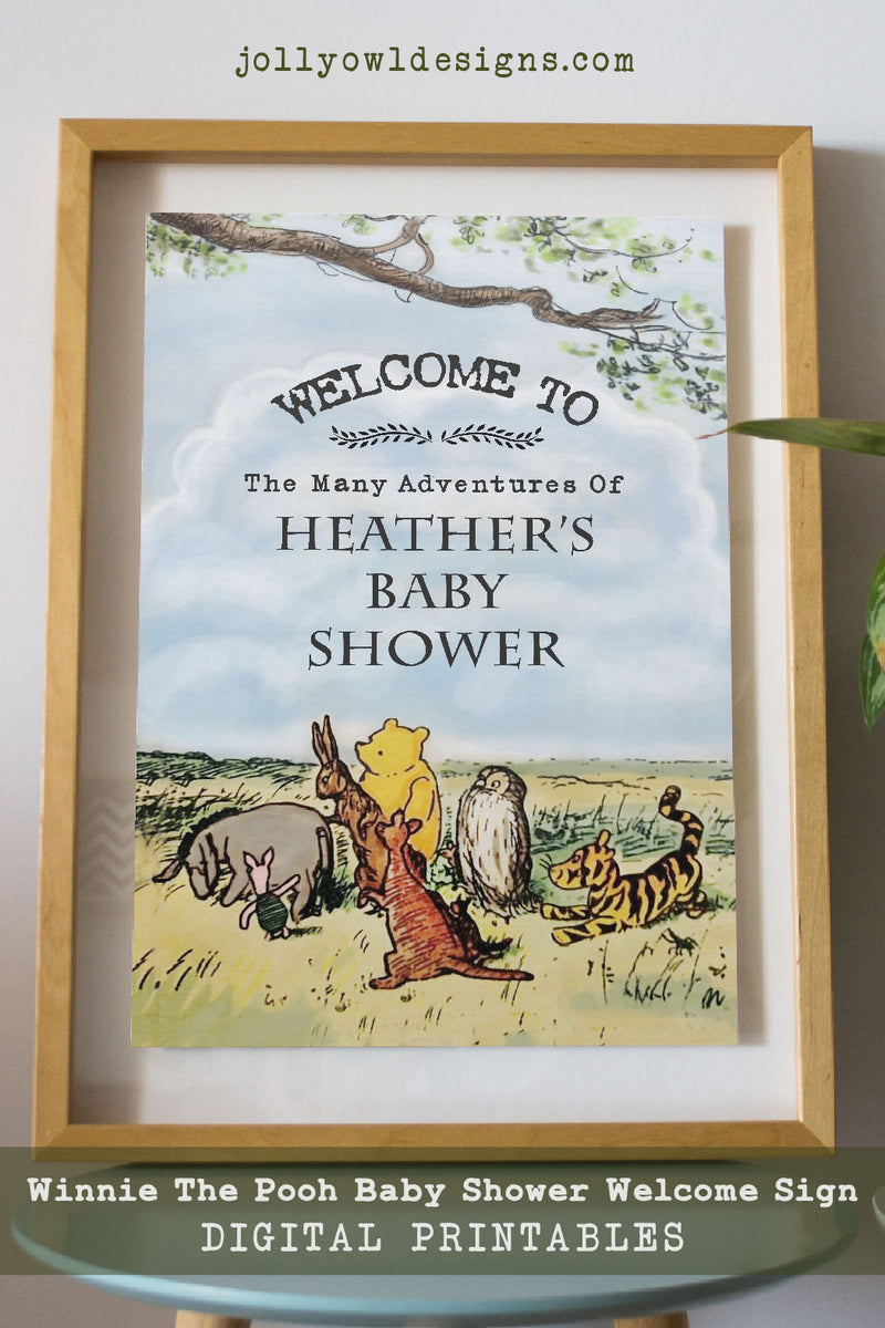 Winnie The Pooh Welcome Arched Winnie The Pooh Banner, Arched Chiara