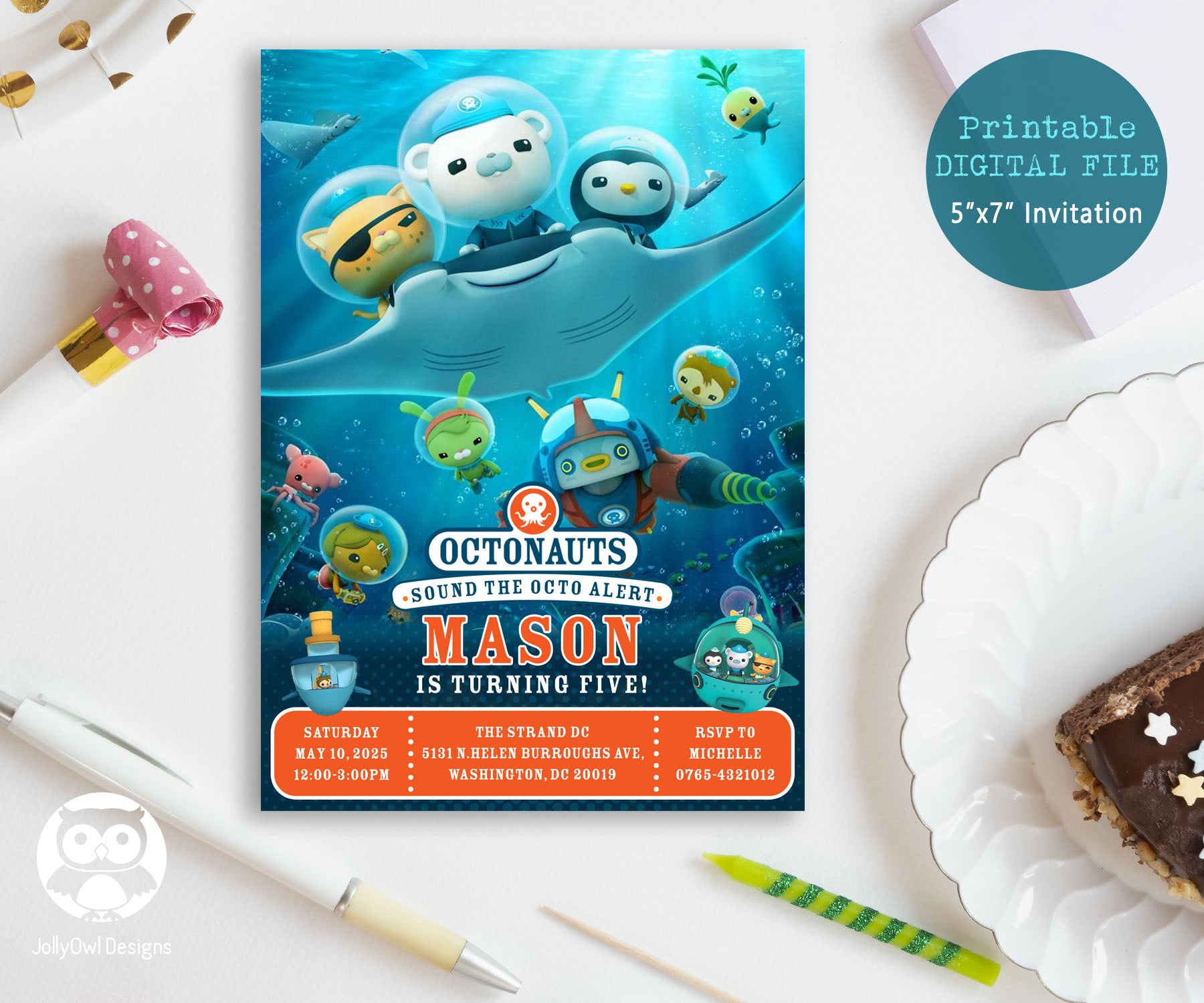 Octonauts Birthday Party Food Printables