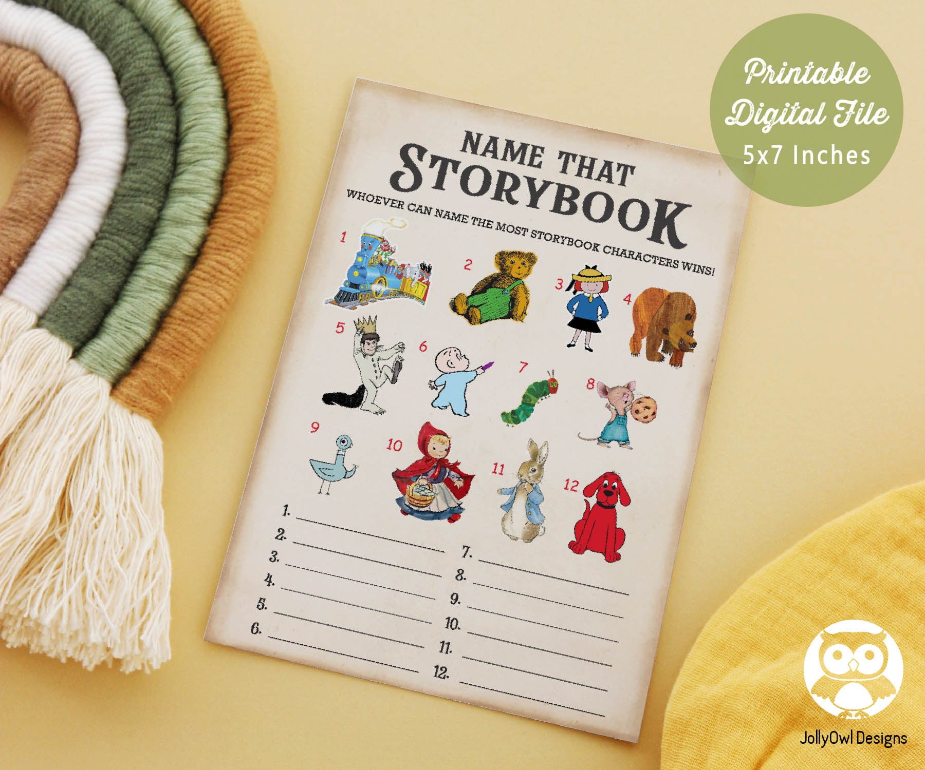 Book Title Baby Shower Game Baby Shower Scattergories Free Printable