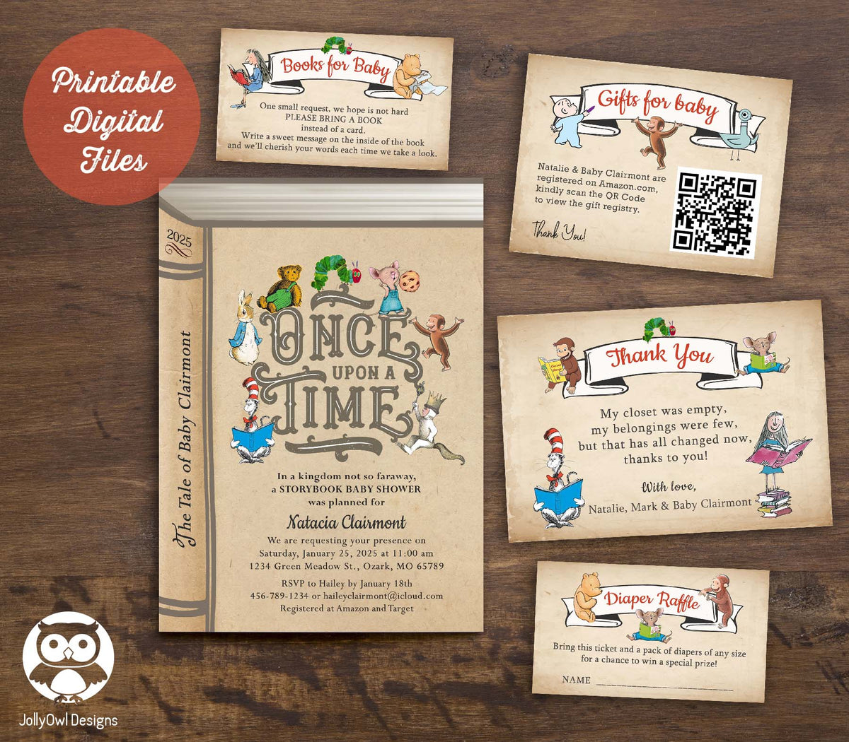 Shower Printable Registry Cards