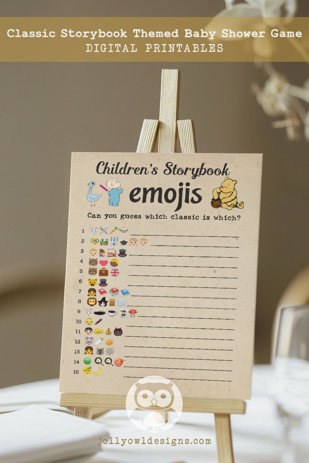 Pictionary For Baby Shower