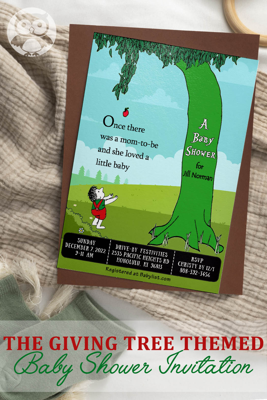 The Giving Tree Baby Shower Theme