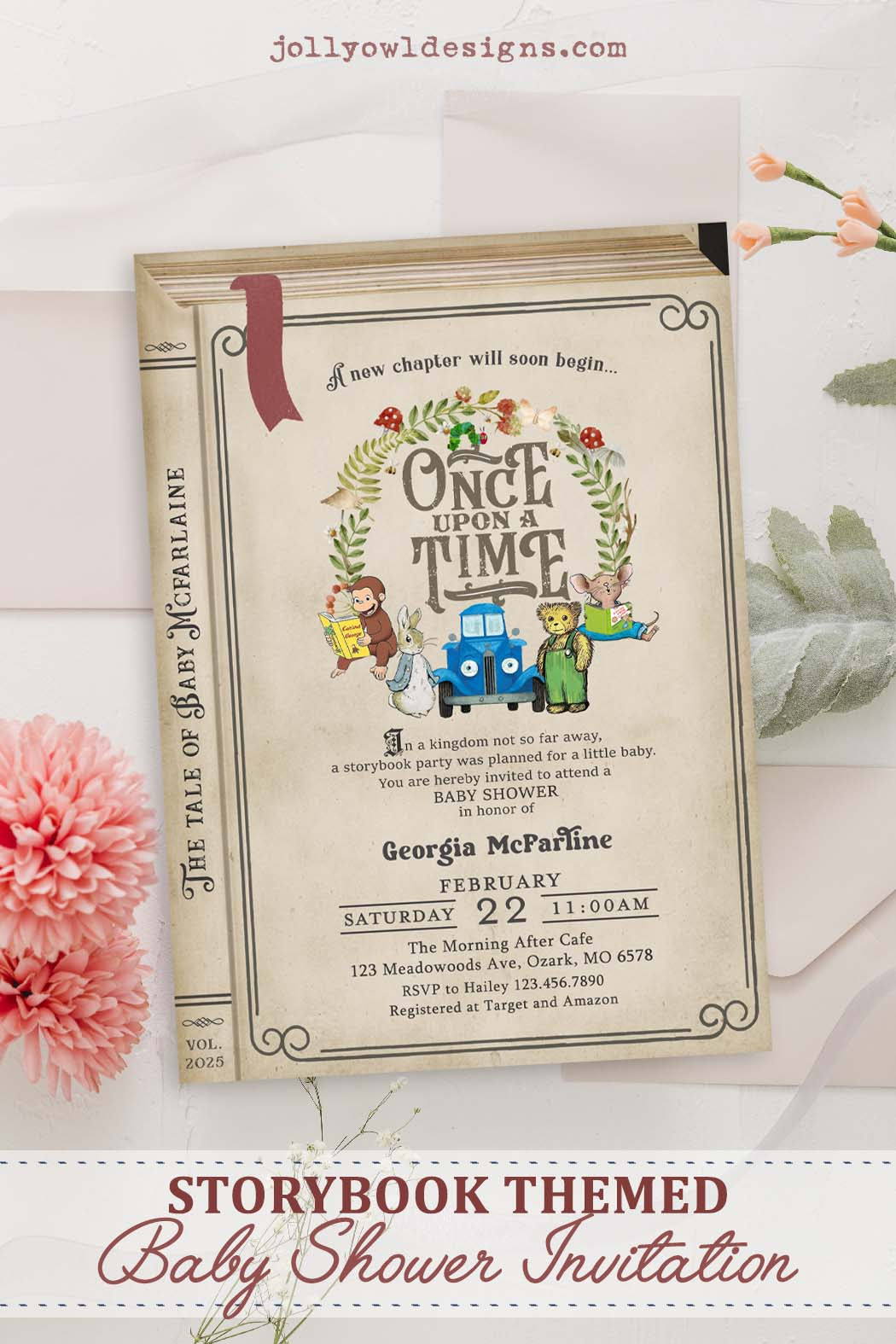 Vintage Storybook Baby Shower Storybook Theme Baby Shower Etsy