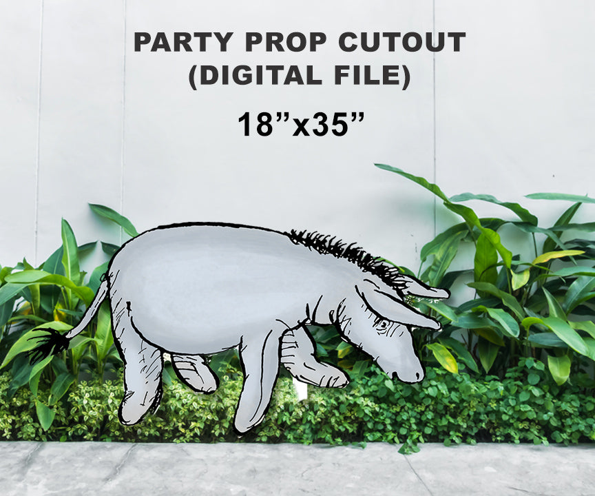 Digital Party Prop Standee Cutout - Eeyore - Winnie The Pooh Character ...