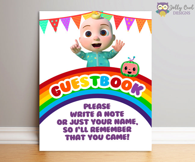 Birthday Party Sign In Book Template