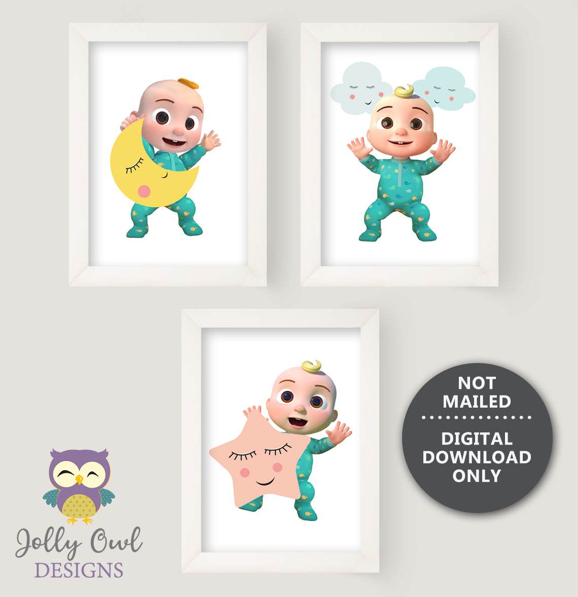 Cocomelon Birthday Gift Idea - Printable Wall Art Decor for Bedroom Nu ...