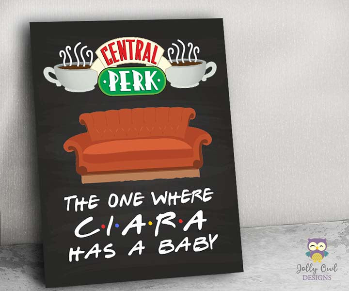 FRIENDS TV Welcome Sign for Graduation - Personalized Name – Jolly Owl ...