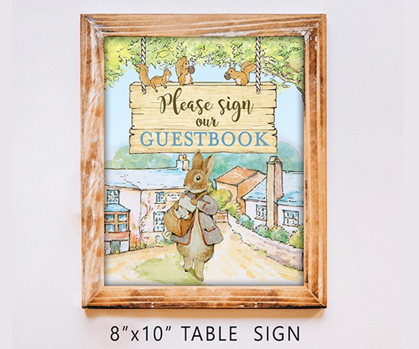 Peter Rabbit Party Signs Bundle Set – Jolly Owl Designs
