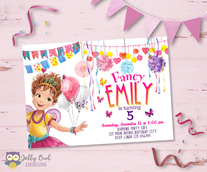 FANCY NANCY Birthday Party Invitation-Personalized Birthday Invitation ...