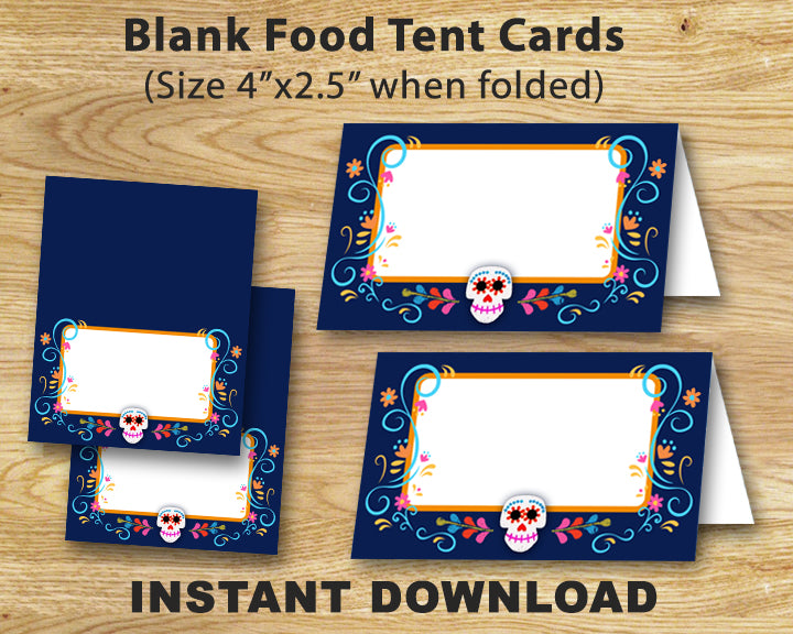 Food Tent Label for COCO Themed Party – Jolly Owl Designs