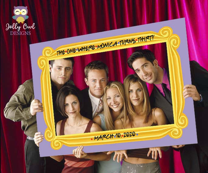 FRIENDS TV Show Birthday Party Photo Booth Frame – Jolly Owl Designs