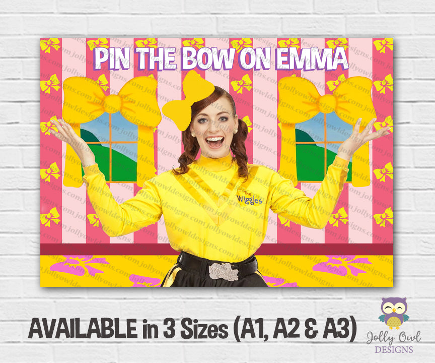 The Wiggles Themed Party - Pin The Bow – Jolly Owl Designs