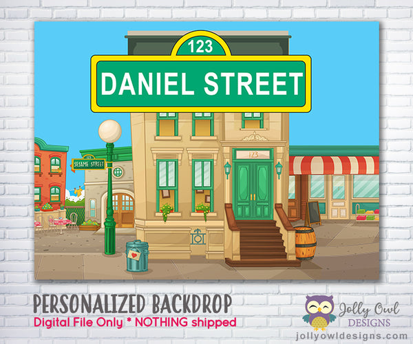 Sesame Street Background Set
