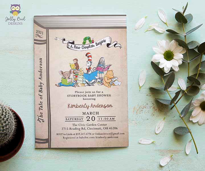 Storybook Invitation Cards – Jolly Owl Designs