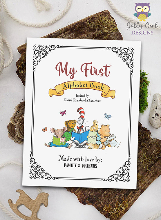 alphabet coloring pages baby shower
