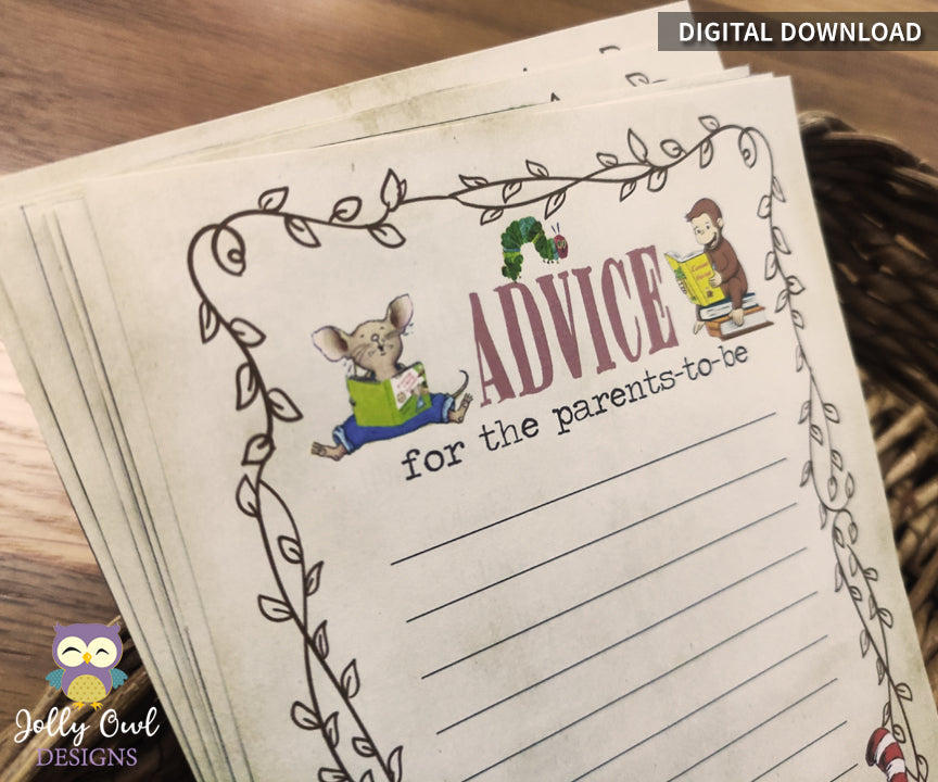 Storybook Book Themed Baby Shower - Advice for Parents or Mom To Be ...