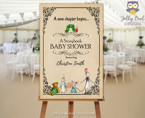 Storybook Party Welcome Sign – Jolly Owl Designs