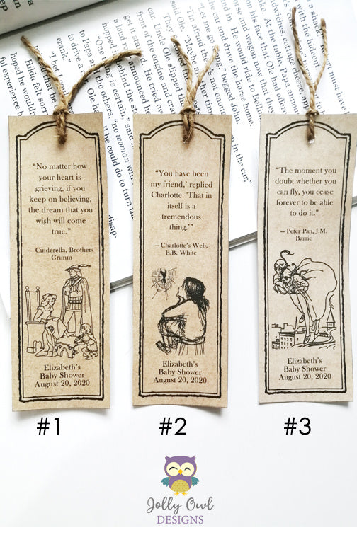 Storybook Book Themed Bookmark from Classic Children's Book - Digital ...