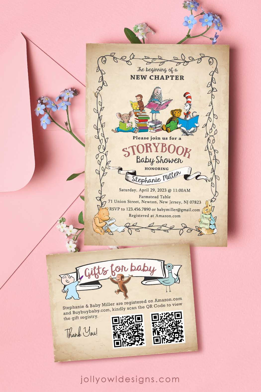 Baby Shower Invitation Registry